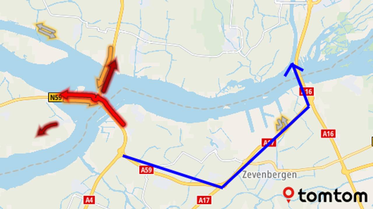 Haringvlietbrug uur lang dicht vanwege technische problemen - Omroep ...
