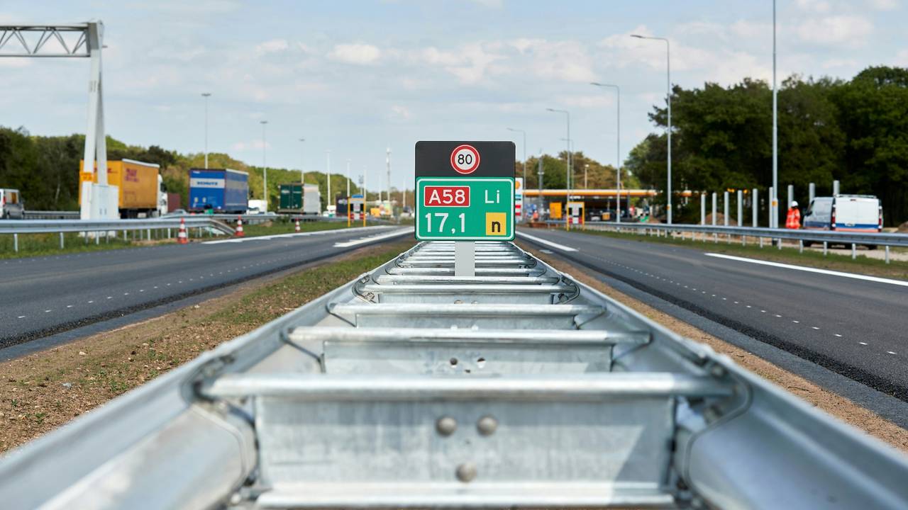 A58 richting Roosendaal tien dagen dicht voor onderhoud, uur extra reistijd - Omroep Brabant