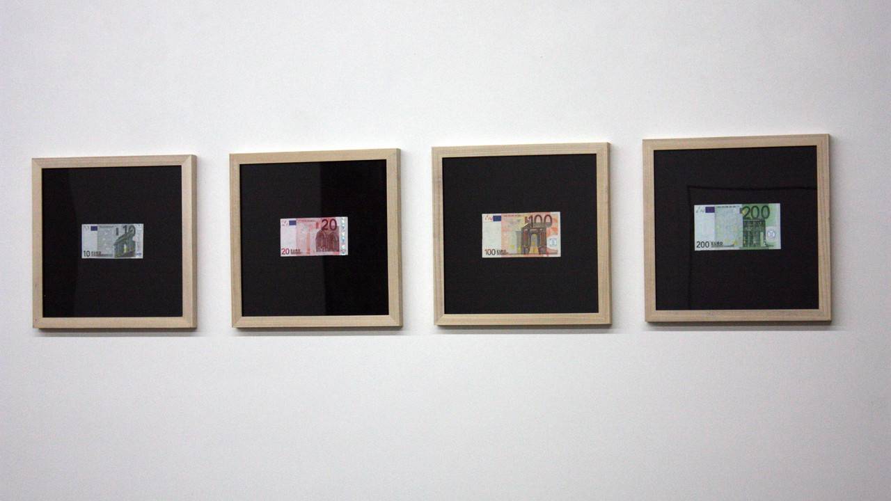 Eurobiljettenkunst van Eindhovense Jasper van Es gestolen in Rotterdam ...