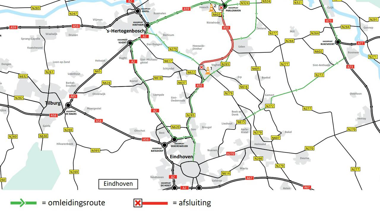 De A50 op? Hier moet je rekening mee houden - Omroep Brabant