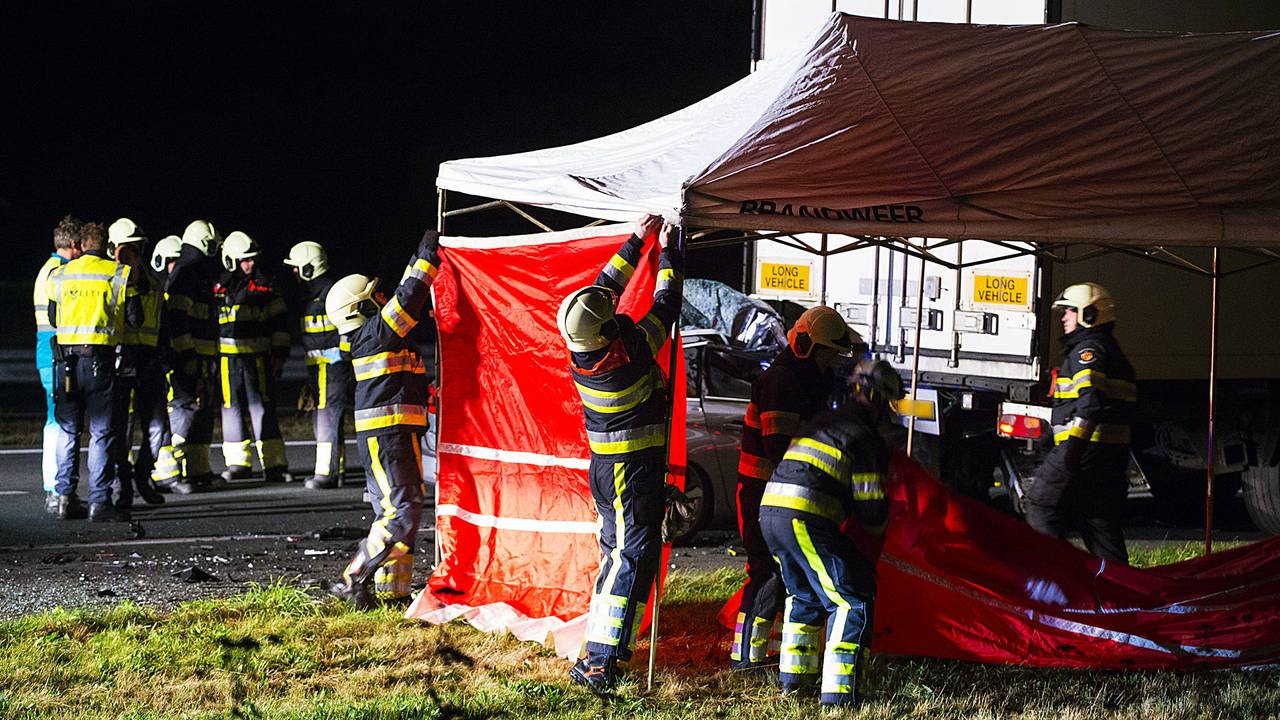 Dode bij ongeluk op A50 bij Sint-Oedenrode - Omroep Brabant