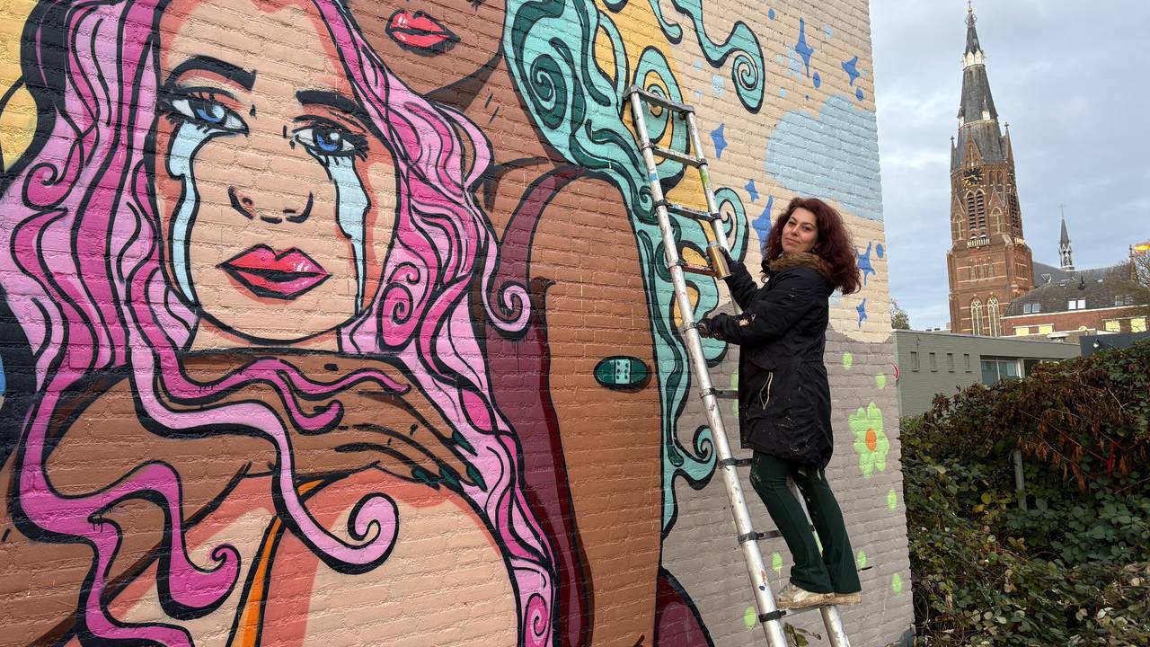 Annabel maakte muurschildering tegen vrouwengeweld en werd ...
