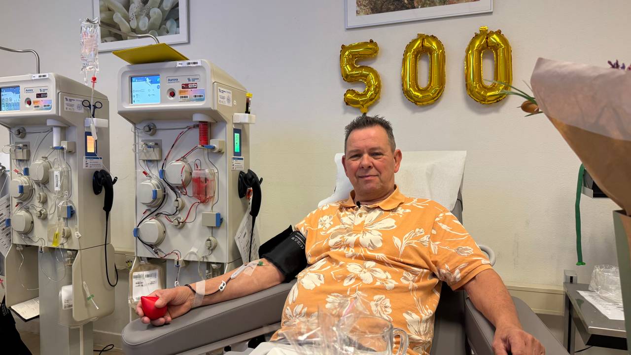 Hans (67) doneert voor de 500ste keer bloedplasma: 'Een mijlpaal ...