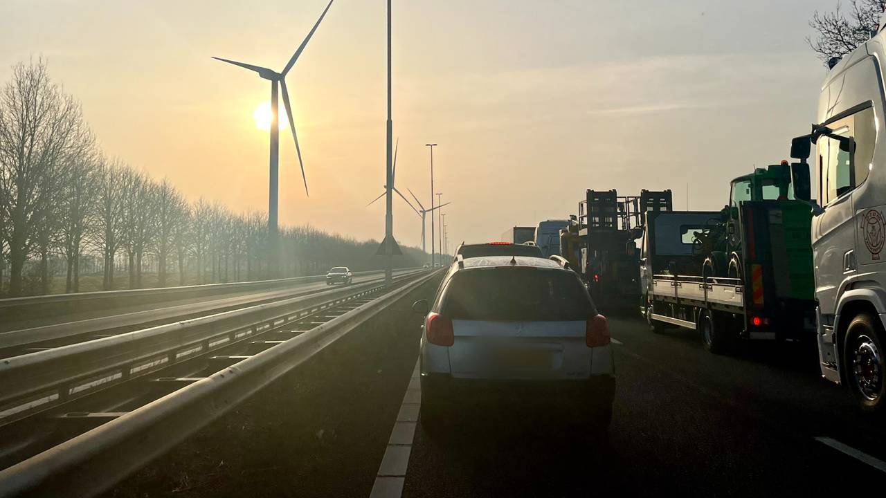 Ongeluk op de A58, linkerrijstrook dicht - Omroep Brabant
